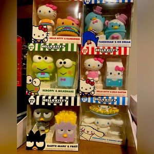 Sanrio | Toys | Nib Sanrio Flocked Figures With Display Case Complete ...